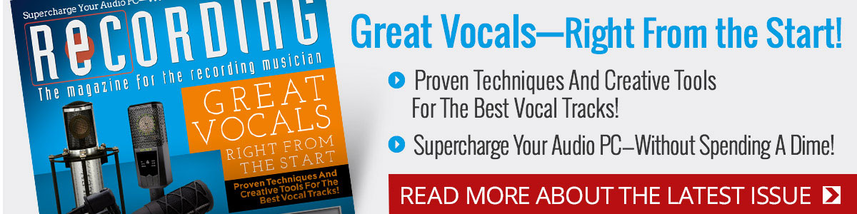 Recording Magazine The Magazine For the Recording Musician